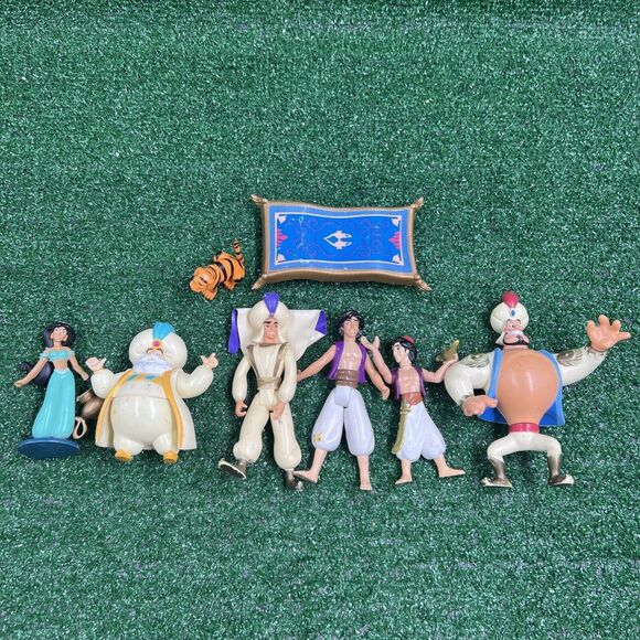 Mattel | Toys | Vintage Mattel Disney Aladdin Action Figure Lot Of 9 ...